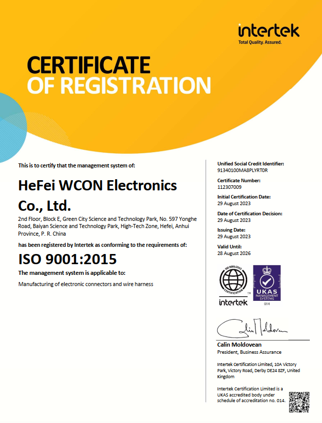 WCON ELECTRONICS(GUANGDONG) CO.,LTD